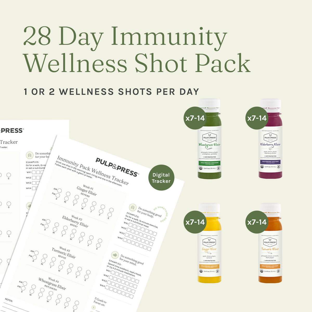 28 Day Immunity Wellness Shot Pack | Pulp & Press – Pulp & Press Canada ...