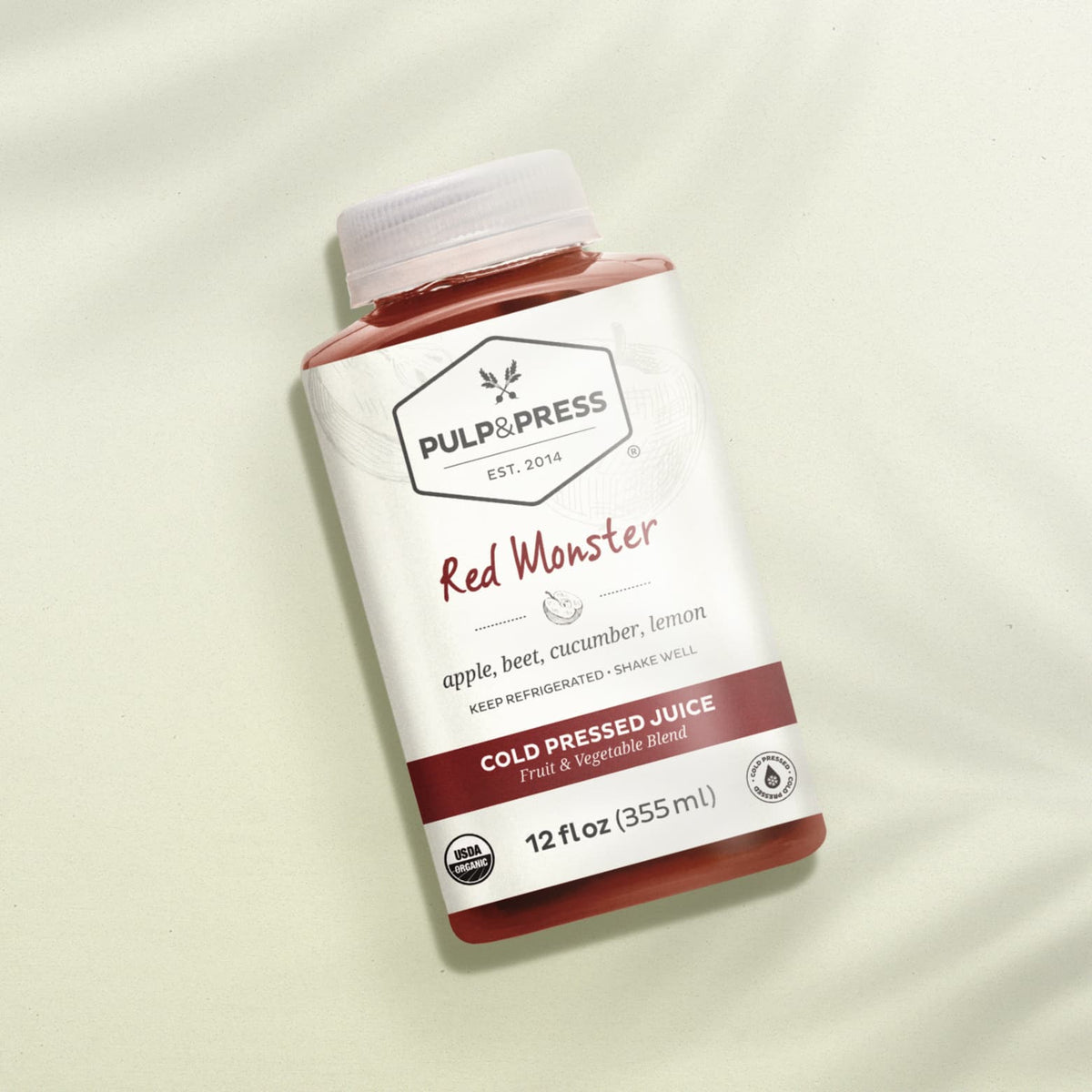 Organic Cold Pressed Apple, Beet, Cucumber & Lemon Juice | Pulp & Press ...